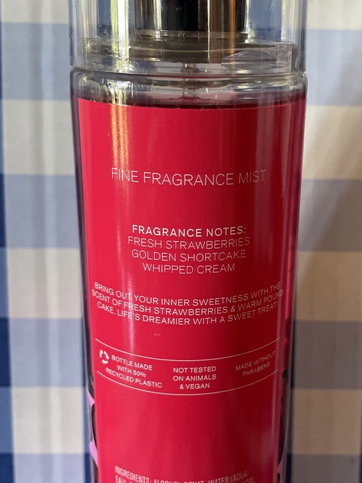 Bath & Body Works STRAWBERRY POUND CAKE Mist Fragrance Body Mist Spring ...