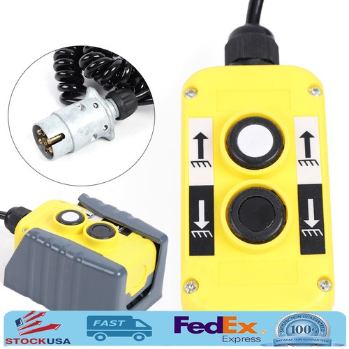 2 Button Pendant Control Switch for 4-Wire Dump Trailer Remote 12V DC ...