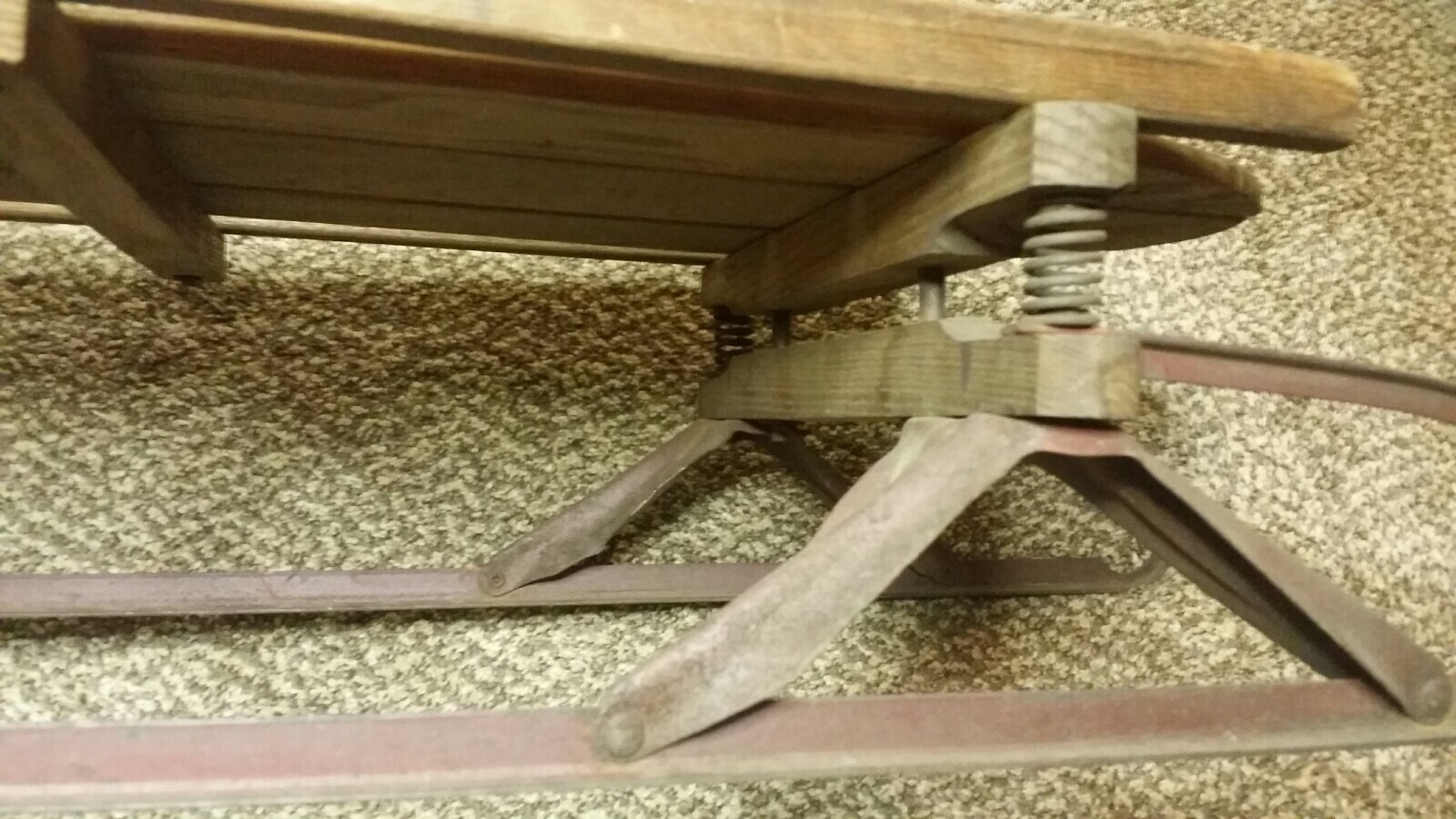 Vintage FLEETWING FLASH☆Spring Top☆ Wood/Metal Sled by Auto Wheel ...