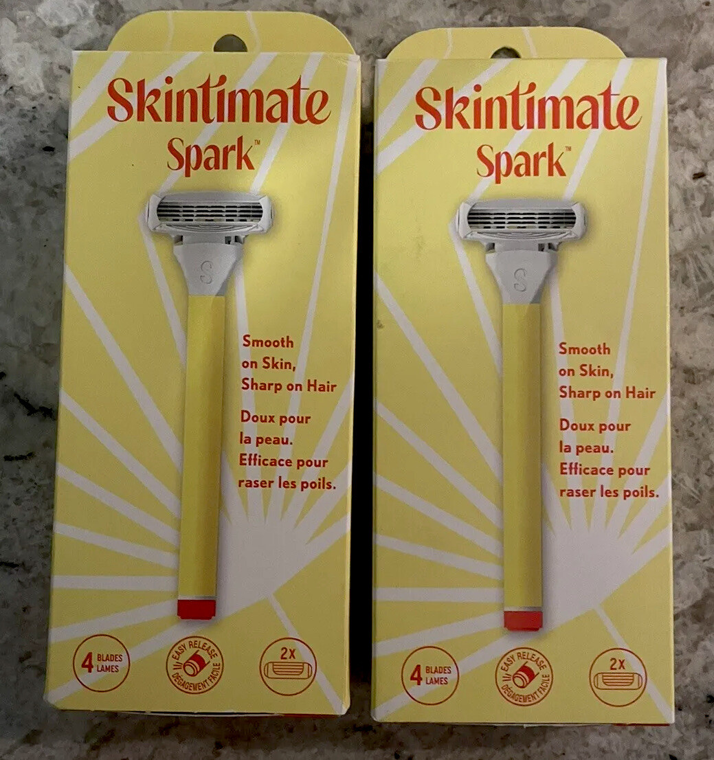 2 Skintimate Spark Women's Razor, 1 Razor Handle and 2 Refills each. 🔥 ...