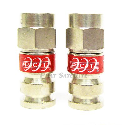 PCT TRS-59L 1000pc RG59 Coax Cable Ends Compression Fittings Weather ...