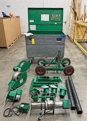 Greenlee 6805 Ultra Cable Tugger Wire Puller Set 8000 Lbs Missing Vice ...