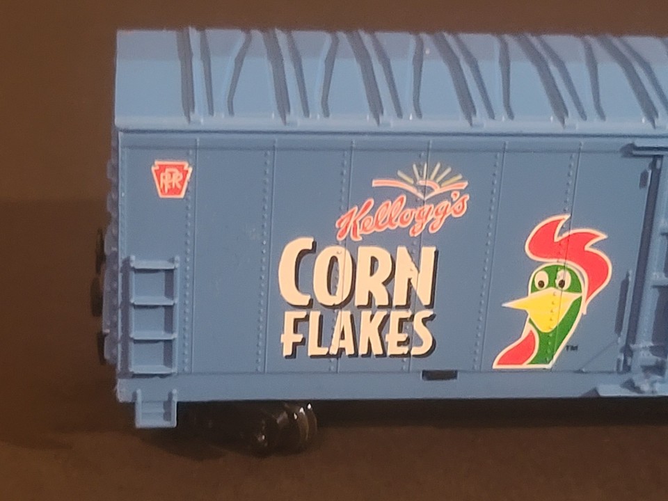 RARE BLUE HO Scale Train CAR KELLOGGS CORN FLAKES AND FROSTED FLAKES ...