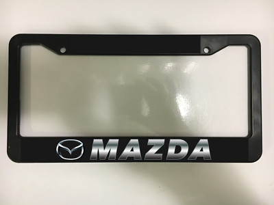 MAZDA 3 6 CX 5 9 MX 5 ZOOM ZOOM AUTO CAR SUV Black License Plate Frame ...