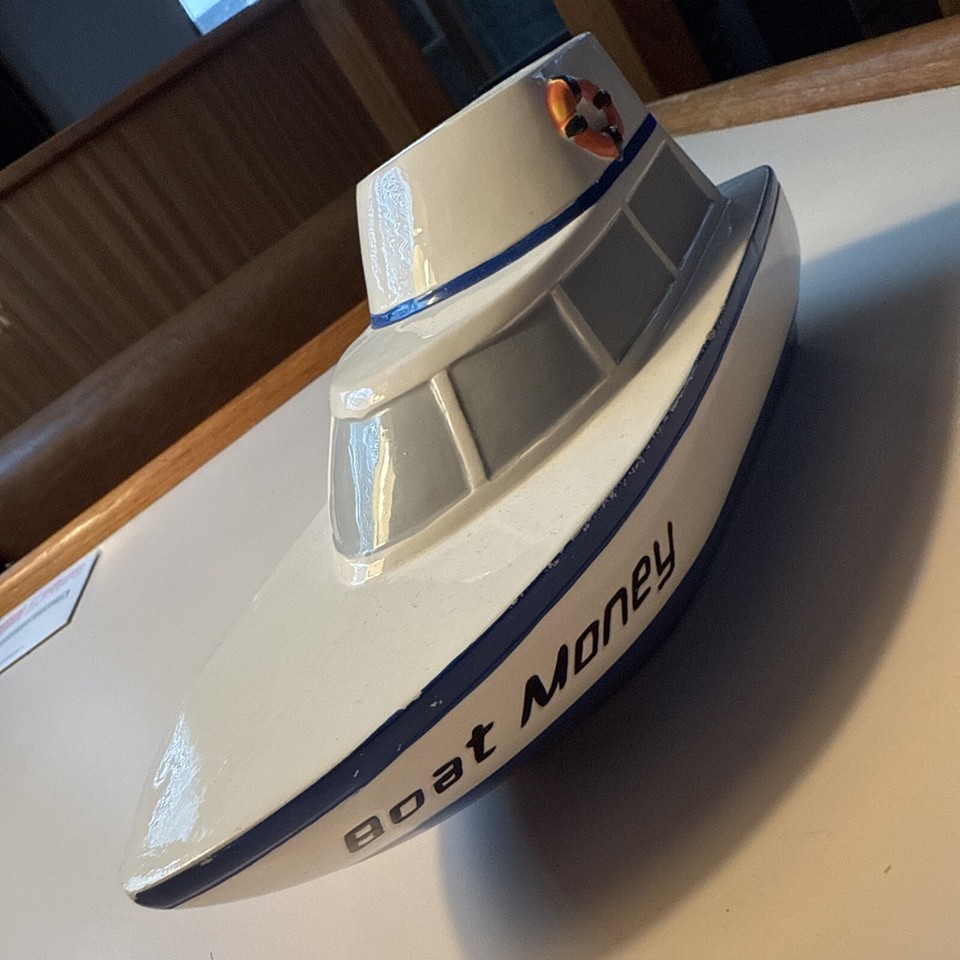 Vintage Boat Coin Bank | eBay