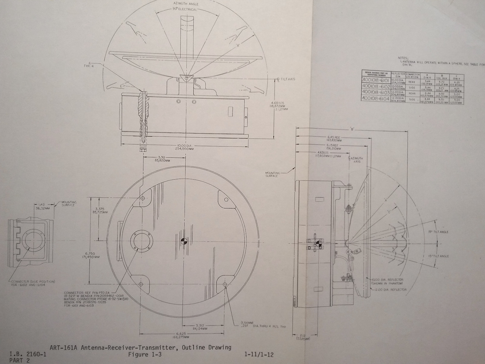Bendix RDR-160 with IN-2026A Radar install manual | eBay