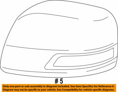 87915-60050-B0 Toyota Cover, outer mirror, rh 8791560050B0, New Genuine ...