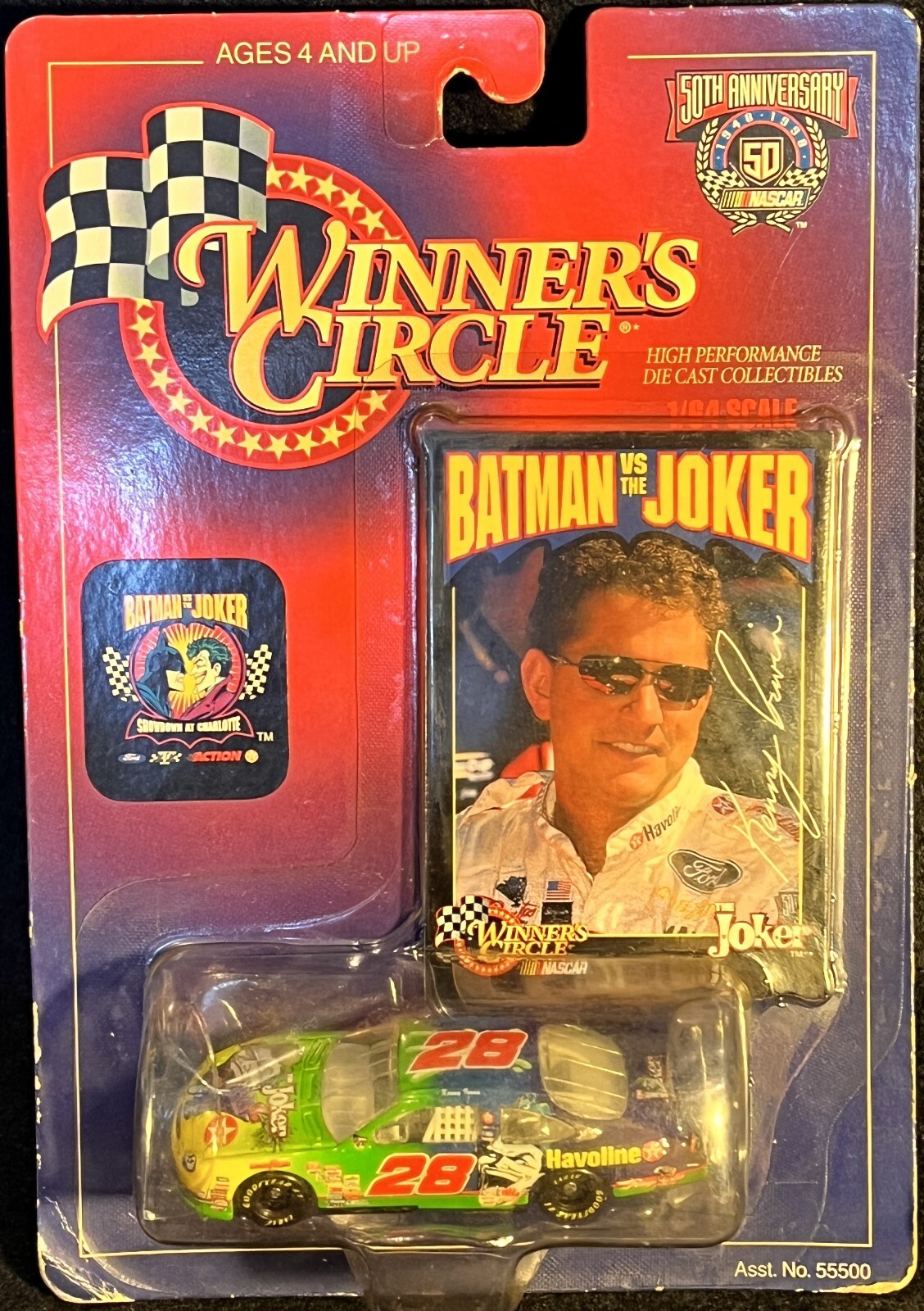 Kenny Irwin #28 Batman v Joker Winners Circle 1999 NASCAR Diecast Car 1 ...