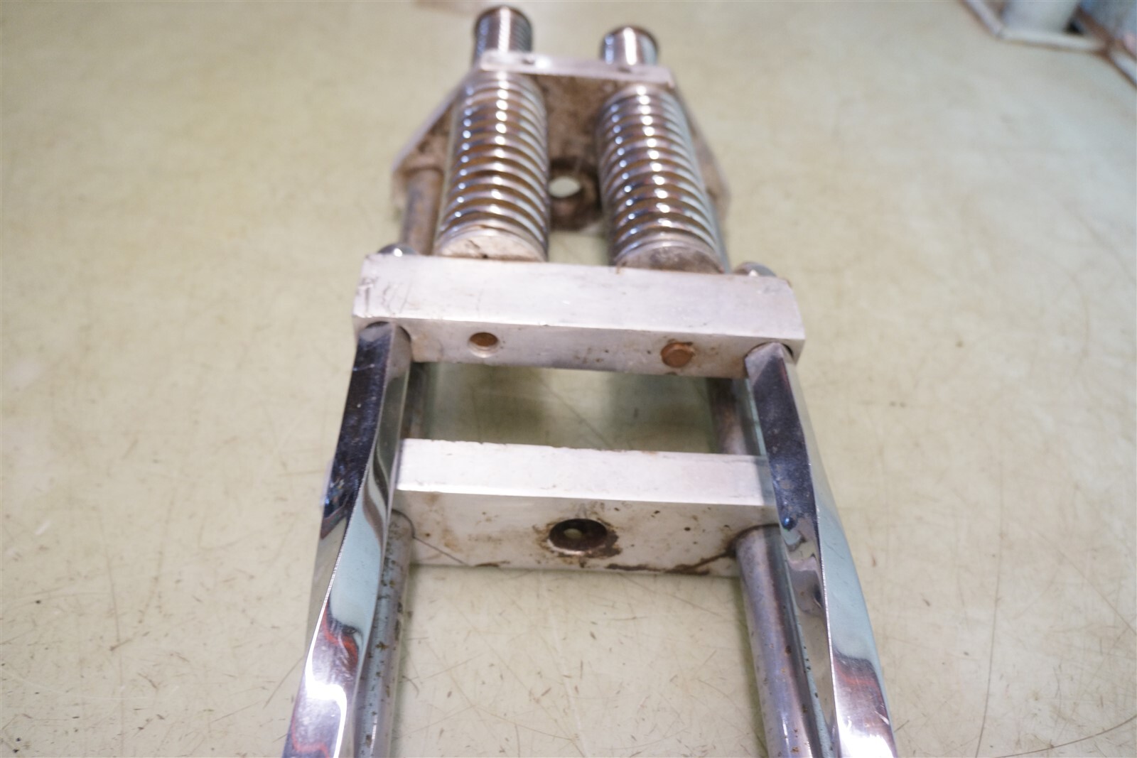 Twisted Chrome Chopper Front End Harley Triumph Springer Motorcycle ...