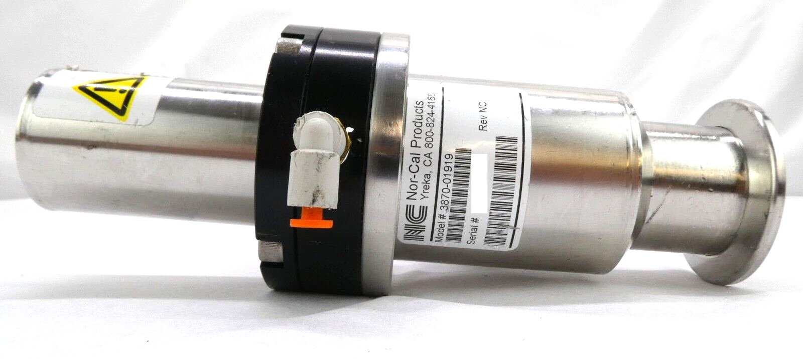 Nor-Cal Products 3870-01919 Pneumatic Angle Valve NW40 AMAT Working ...