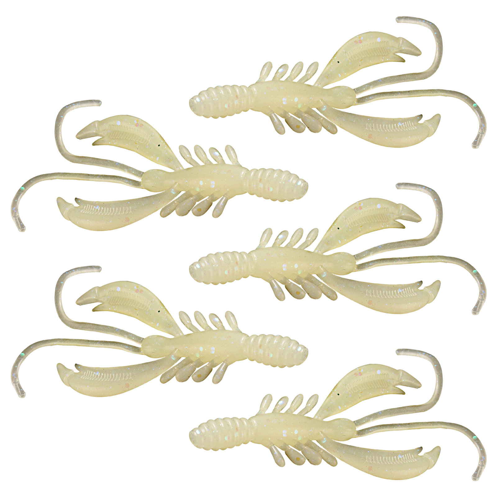 5pcs 7.5cm/3.7g Lure Bait Bright Color Durable Carp Twintails Sea Bass ...