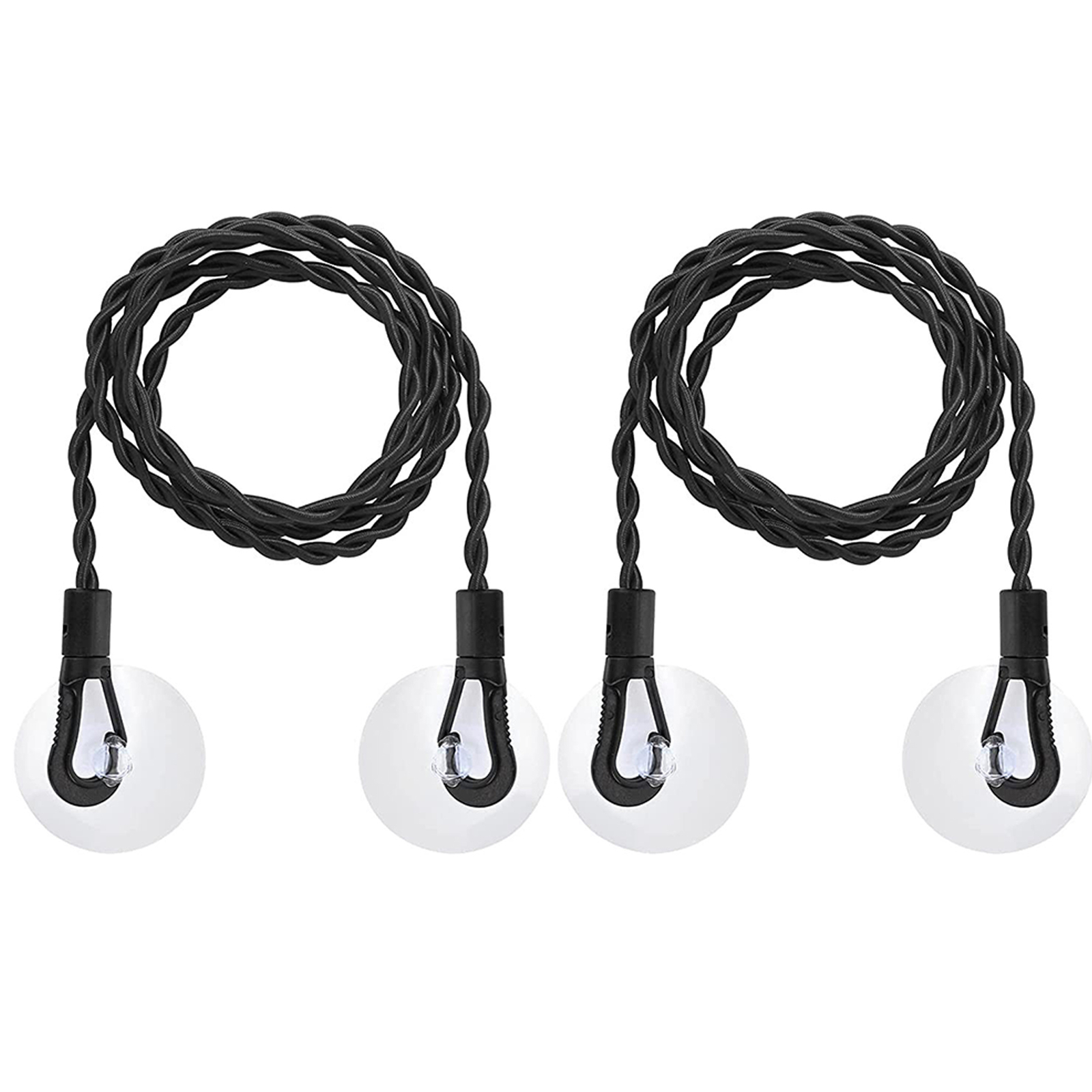 2pcs Extendable Travel Clothesline Washing Line Suction Cup Lightweight ...