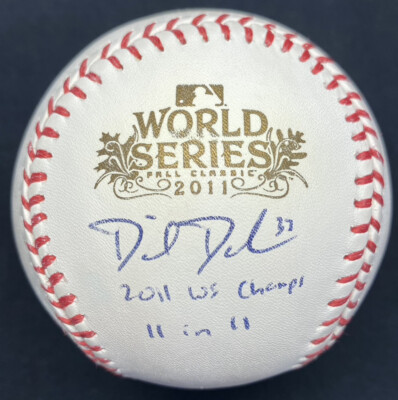 Daniel Descalso 11 in 11 2011 WS Champs Signed World Series Baseball ...
