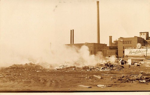 Springfield MA American Bosch Factory Burning Radio Cabinets RPPC | eBay