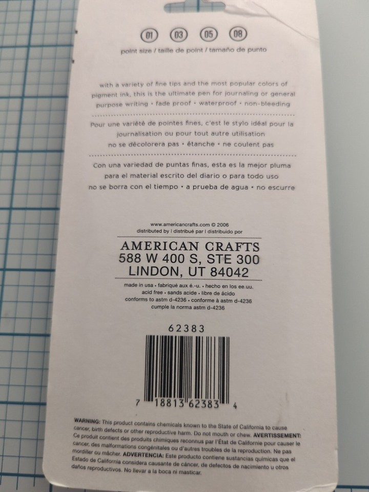 Precision Pen 5 Pack | Black | variety of tips .01, .03, .05, .08 Like ...