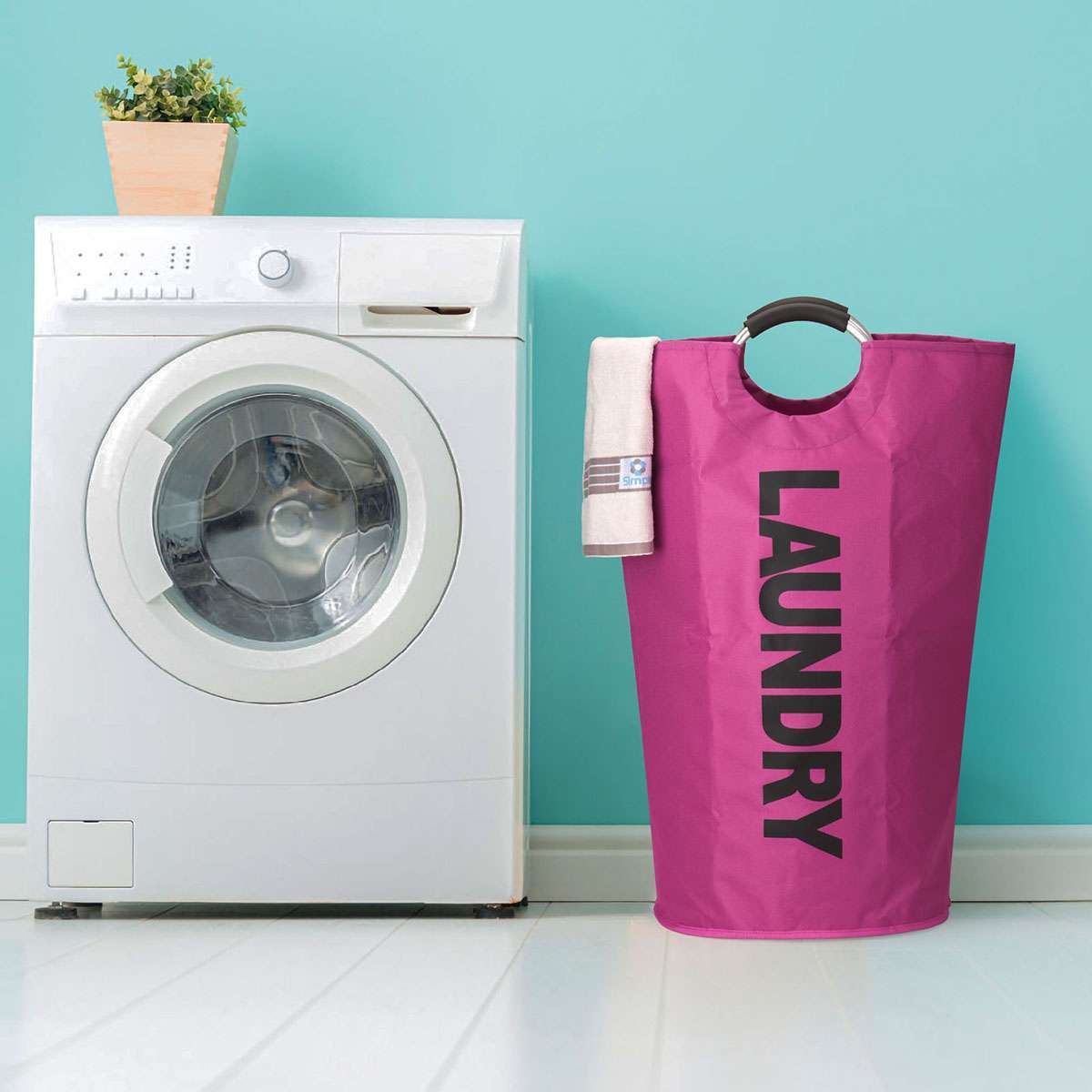90L Large Laundry Basket Laundry Hamper Bag Washing Bin Clothes Bag ...