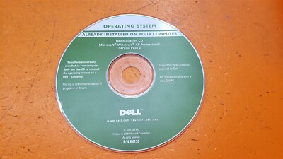 ⭐️⭐️⭐️⭐️⭐️ Dell Windows XP Professional SP2 Reinstallation CD Disc Only ...