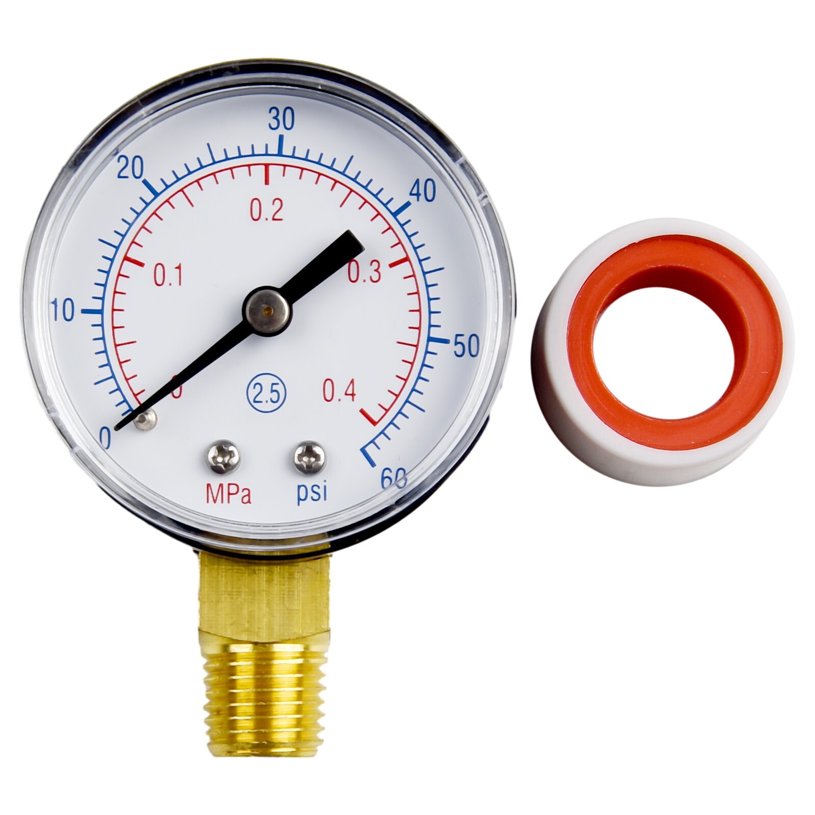 Universal Bottom Mount Pressure Gauge for Hayward Sand and D E Filters ...