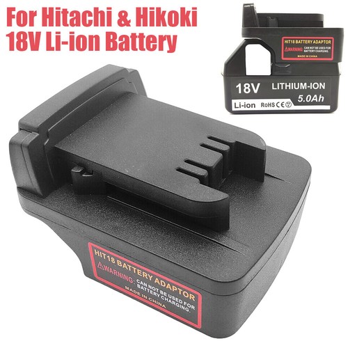 Adapter for Hitachi & Hikoki 18V Li-Ion Battery To for Milwaukee Impact ...