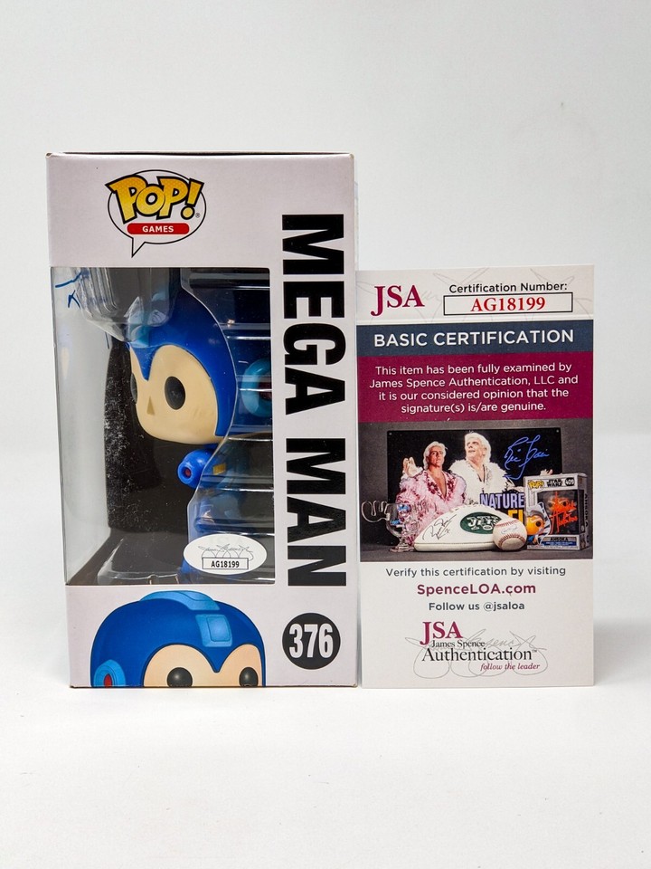 Ian James Corlett Mega Man #376 Signed Funko Pop JSA COA Certified ...
