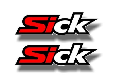 2 SICK Racing Vinyl Graphic 9" Decals Car JDM Turbo Rims Race Stickers ...