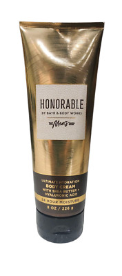 NEW Bath & Body Works Men's HONORABLE Ultimate Hydration Body Cream 8 ...