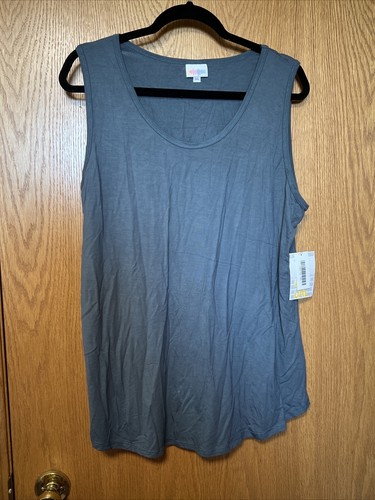 LuLaRoe 3X 3XL XX-Extra Large Solid Blue-Gray New W Tags Regular Tank ...