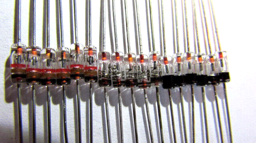 1N34A Germanium Gold Bonded Diode Crystal Radio ITT, BKC, NOW MICROSEMI ...