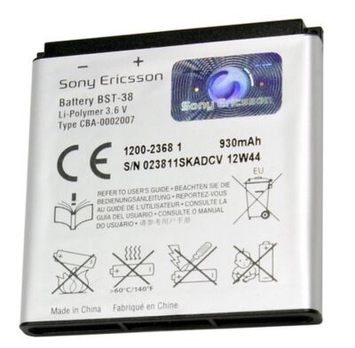 Genuine Sony Ericsson Battery BST-38 For W995i W980i K770i K850 S302 ...