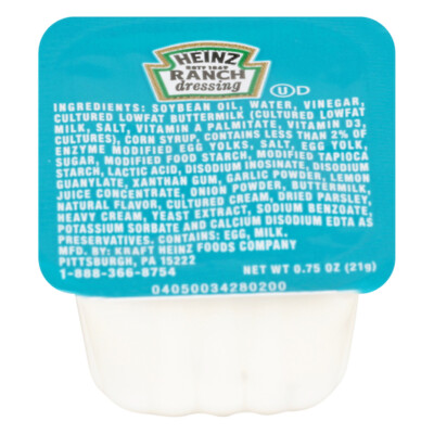 Heinz Buttermilk Ranch Dunk Cup Dressing, .75 oz - Case of 100 | eBay