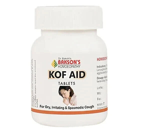 Bakson's Homeopathy Kof Aid Tablets 75 Tab Pack Of 3 | eBay
