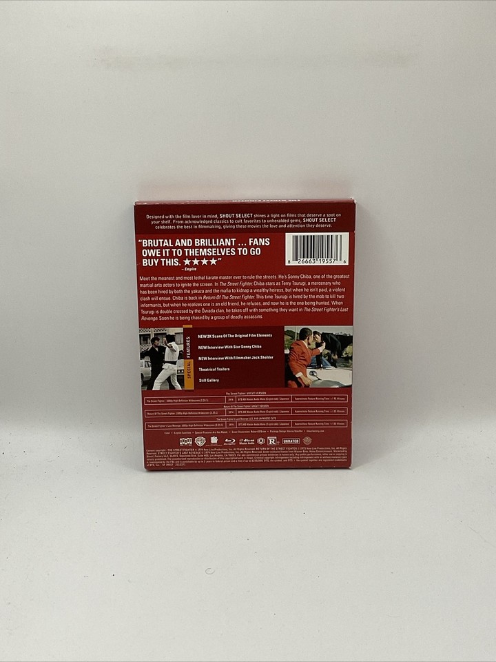 SHOUT Select - The Street Fighter Collection 3-Disc Blu-Ray w ...