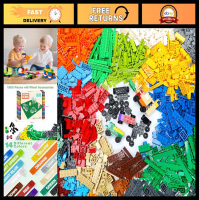 1546-Piece Building Bricks Set for Kids - Creative Educational Toy ...