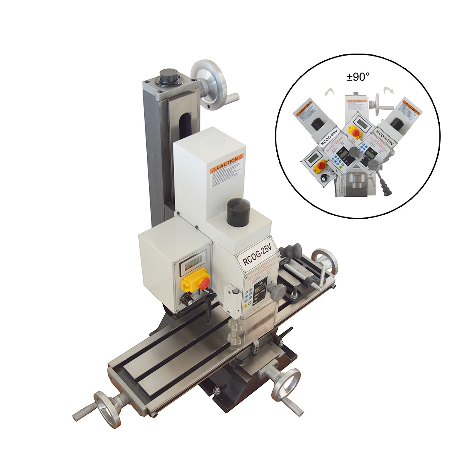 RCOG-25V Milling Drilling Machine MT3 for Metal/Wood Processing 1100W ...