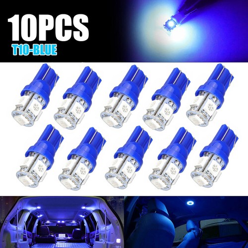 10x Blue LED Light Interior Dome Map Reading Light Bulb Car Interior ...