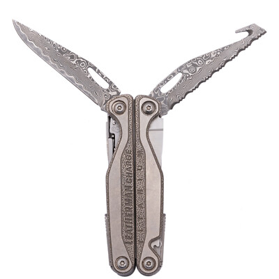 67 layer Damascus Knife Cutting Hook for the Leatherman Wave TTi Signal ...