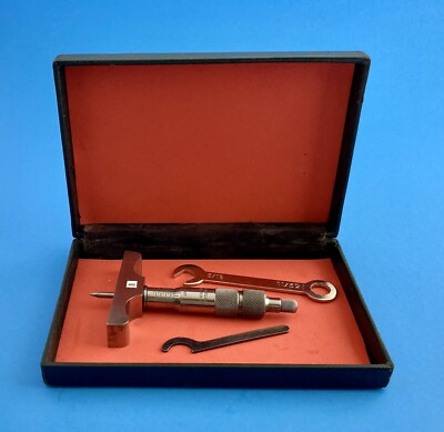 VINTAGE BROWN AND SHARPE DEPTH MIC MODEL 607 MODIFIED POINT MADE IN USA ...