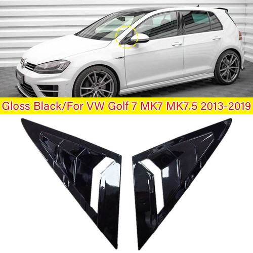 For 2013-2019 VW Golf 7 MK7 MK7.5 Gloss Black Car Window Side Front ...