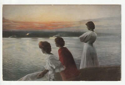 ALLEMAGNE - GERMANY - Old Postcard - illustrateur H. Slott Moller Feux ...