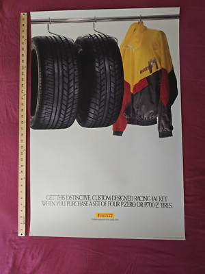 PIRELLI F1 Racing Jacket Promotional Poster - Original 36" x 24" ONLY 1 ...