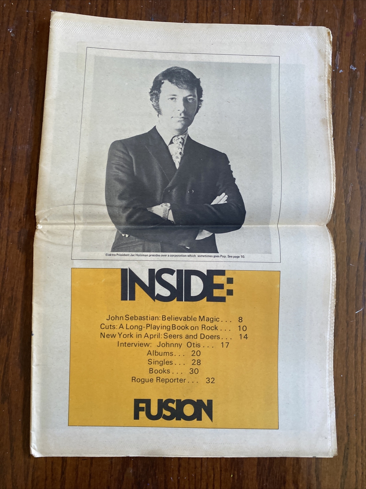 FUSION Music Magazine May 15, 1970 Jerry Rubin John Sebastian and Much ...