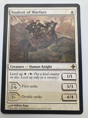 MTG Magic The Gathering Student of Warfare Rise of the Eldrazi NM w ...