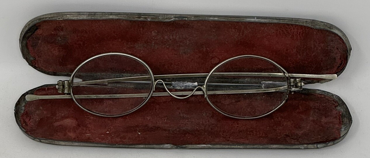 Antique 1800's Thin Wire-Rimmed Spectacles Eyeglasses… - Gem