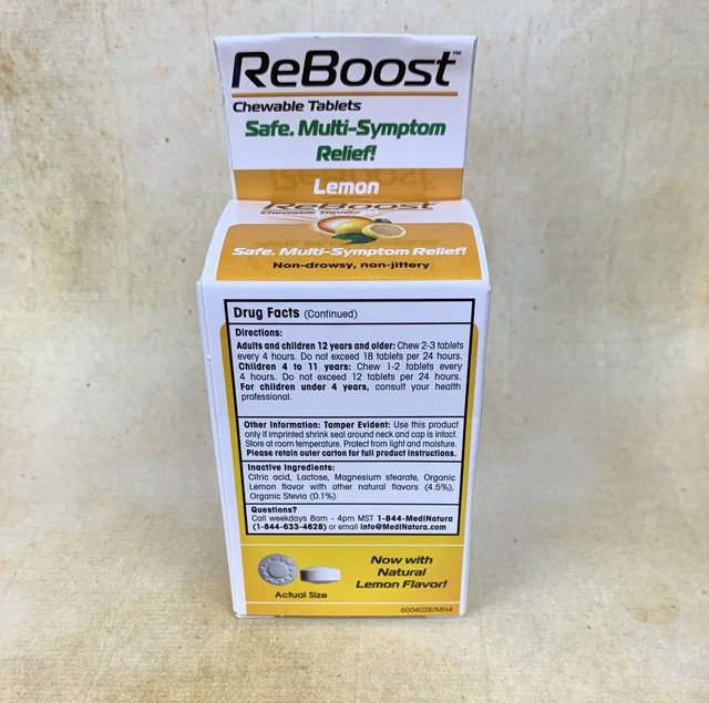 MediNatura Reboost Cold Flu Relief Lemon 100 Chewable Tablets for sale ...