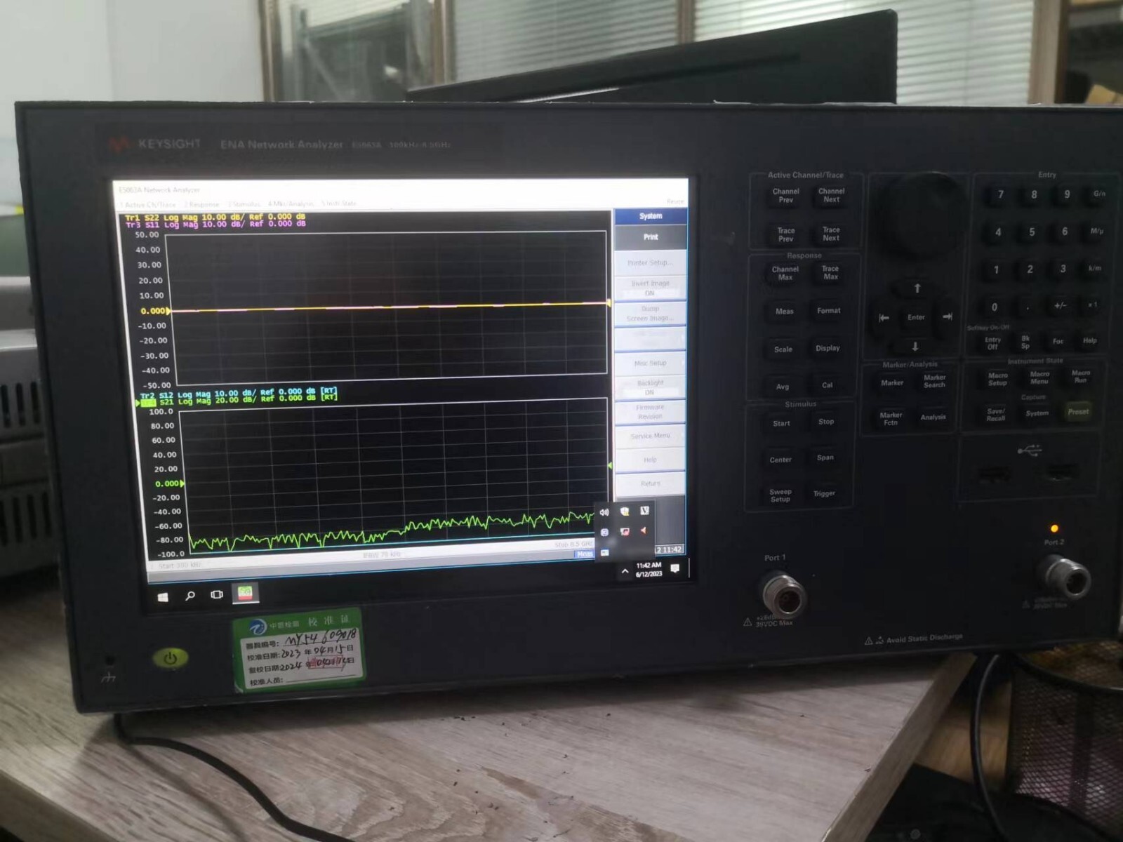 Keysight/Agilent E5063A ENA Vector Network Analyzer, 2-Port, 300 kHz-8.5 GHz W10 | eBay
