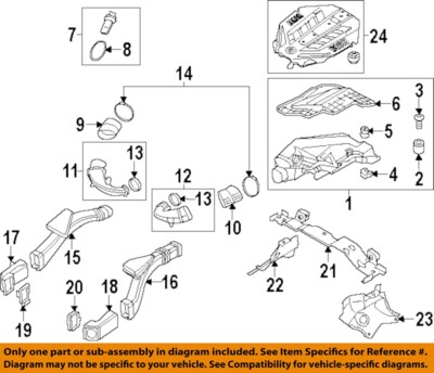 BMW OEM 08-19 550i GT xDrive Engine Air Intake-Filter Element ...