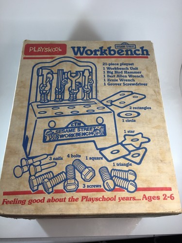 VINTAGE PLAYSKOOL SESAME STREET WORKBENCH 1985 | eBay