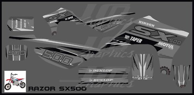 Razor SX500 graphics kit decals THICK AND HIGH GLOSS | eBay