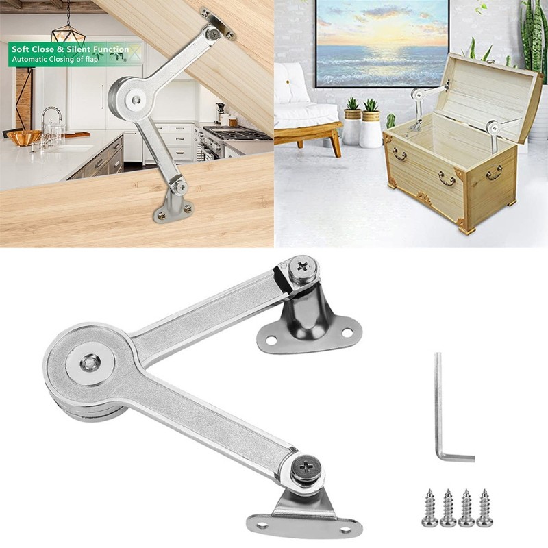 Lid Support Hinge Lid Stay with Soft Close Toy Box Hinge Support Drop ...