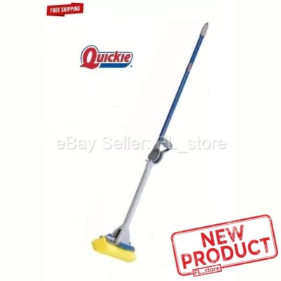 Quickie Roller Sponge Mop Automatic Squeezing Action Built-in Scrubber ...